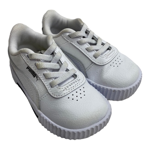Puma | Shoes | Puma Toddler Kids Carina 2 Ac White Black Trainers Kids ...